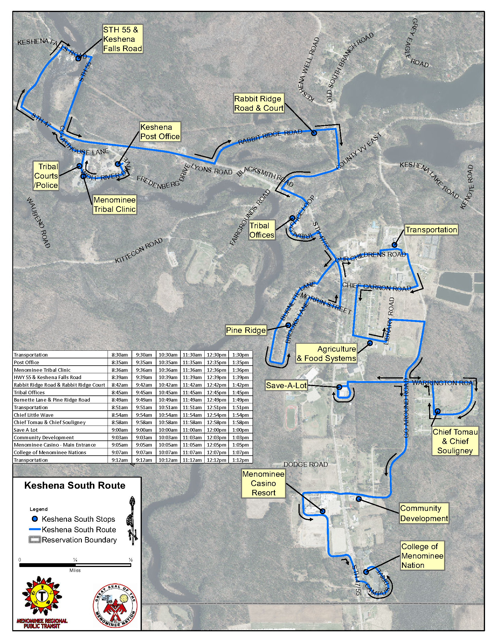 Keshena Map